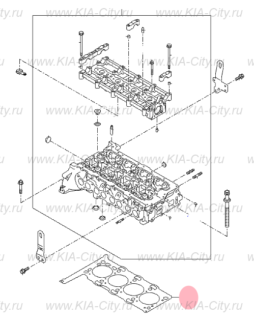 Головка блока цилиндров для Киа Соренто Прайм (Kia Sorento Prime ...