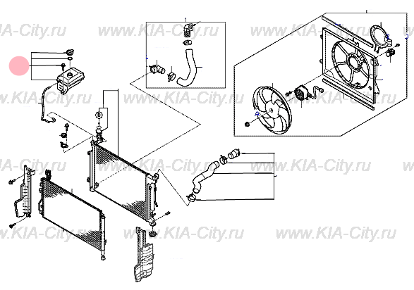 Система охлаждения для Kia Optima IV (Киа Оптима 4)