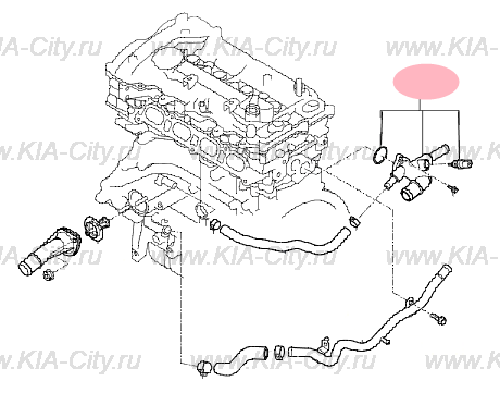 Система охлаждения для Kia Optima IV (Киа Оптима 4)