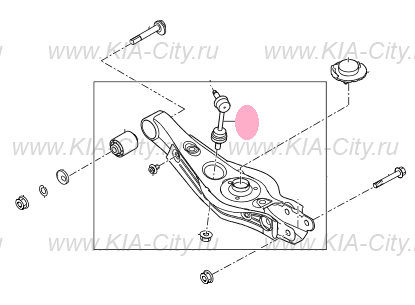 Стойка стабилизатора заднего левая купить для Kia Sorento III Prime ...