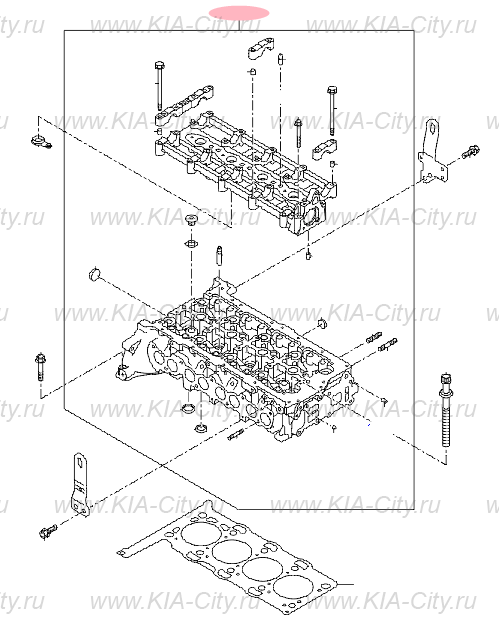 Головка блока цилиндров для Киа Соренто Прайм (Kia Sorento Prime ...
