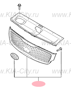 Решетка радиатора купить для Kia Sorento III Prime - 86350C5010