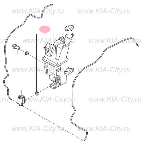 Бачок стеклоомывателя купить для Kia Sportage IV - 98620D9100